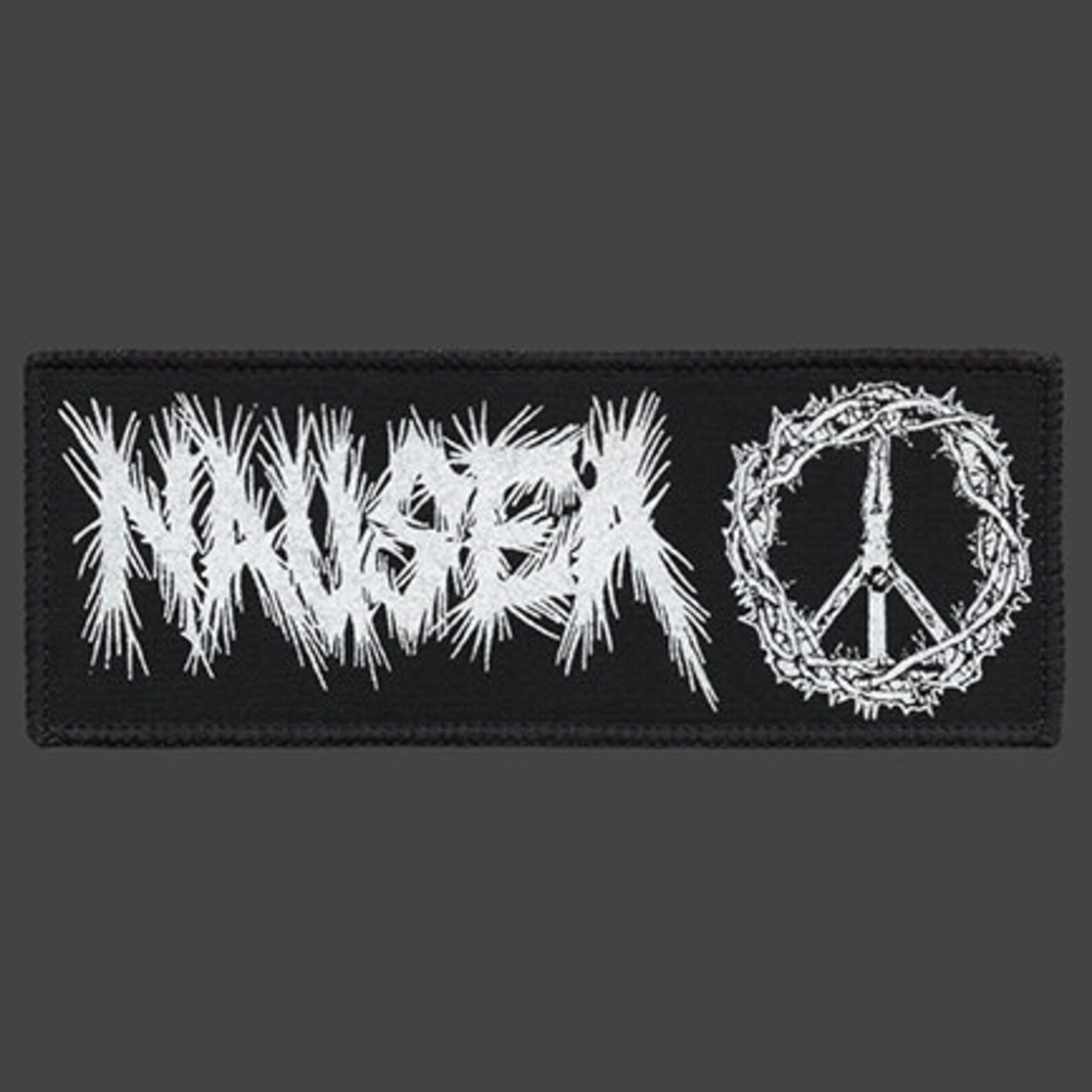 Nausea print patch crust punk band | Etsy