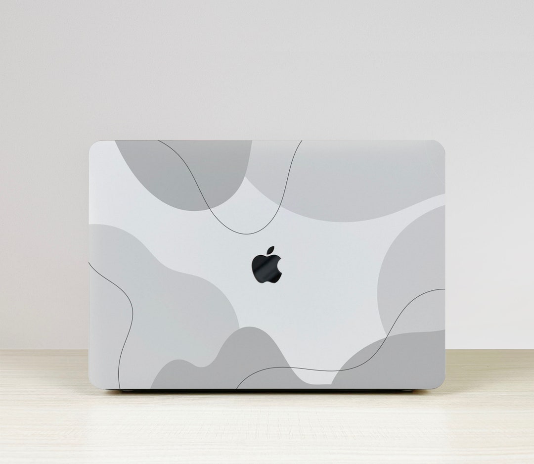 Stripes Lines Grey New Pro Mac Hard Protective Case Personalized Name ...