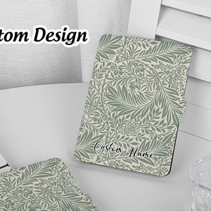 Grey Green Leaves Kindle Paperwhite Case, Kindle Paperwhite Case 11th ...