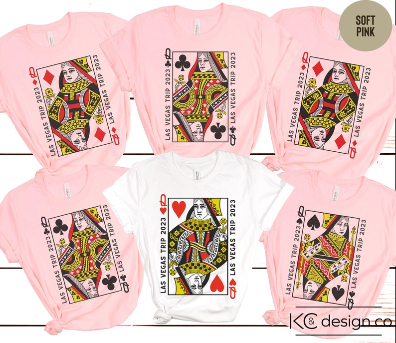 Las Vegas Bachelorette Shirt, Front and Back Print Custom Playing Cards ...