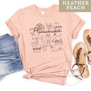 Homemaker T-shirt Homestead Homeschool Home Birth Home-made Home Grown ...