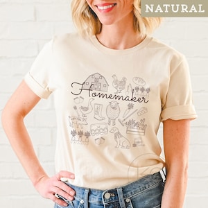 Homemaker T-shirt Homestead Homeschool Home Birth Home-made Home Grown ...