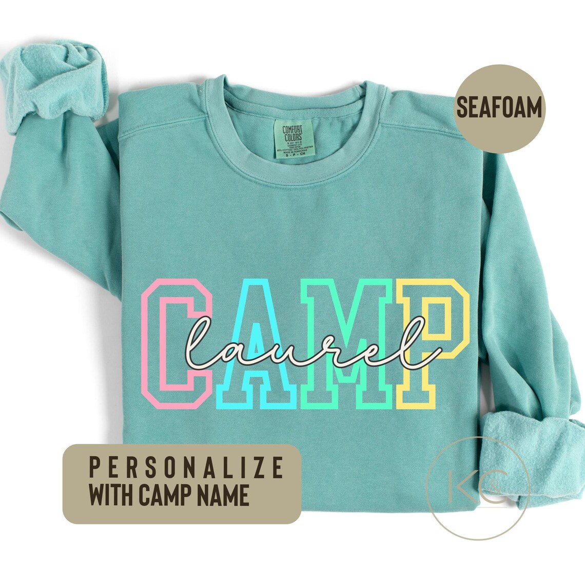 Matching Friends Summer Camp T-shirt, Custom Name Group Camping Shirts ...