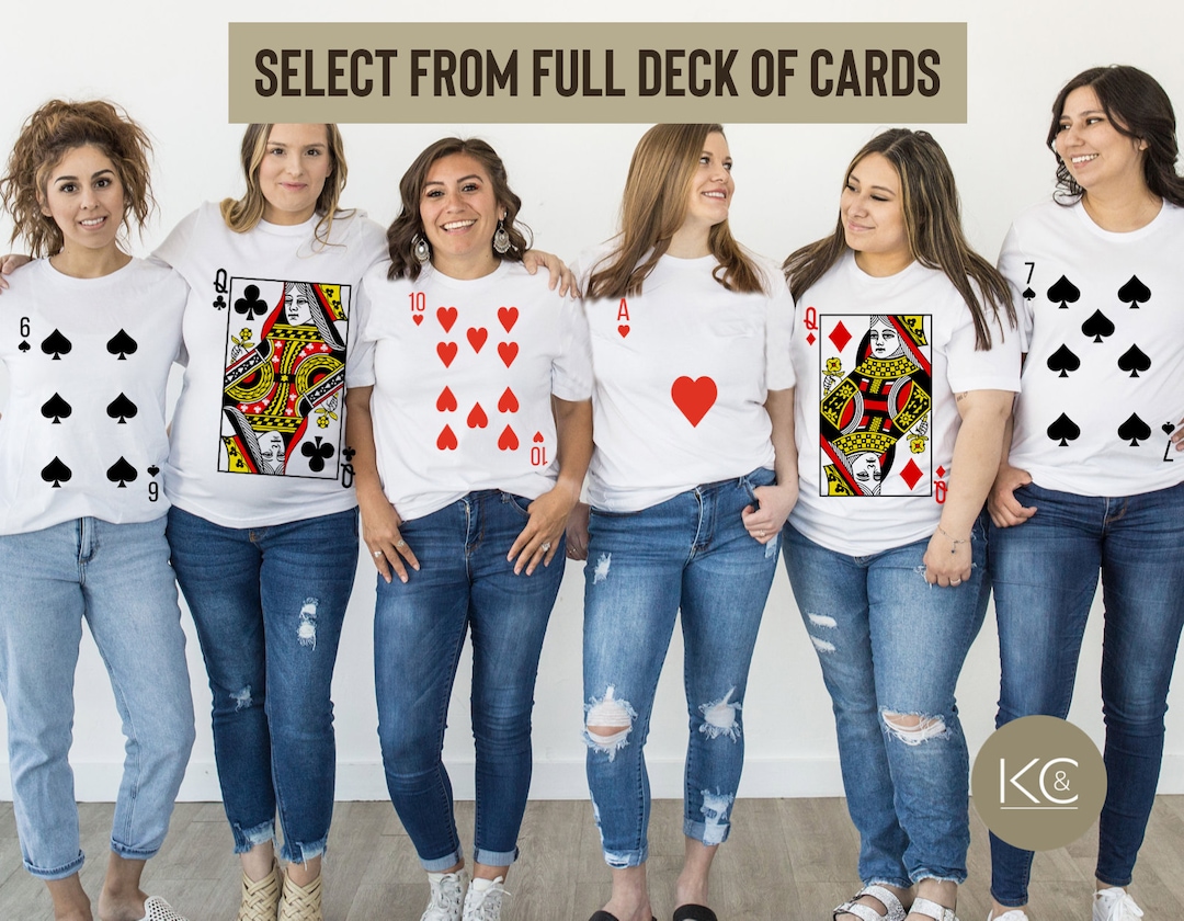 Group Halloween T-shirts, Matching Playing Cards Shirts, Deck of Cards ...