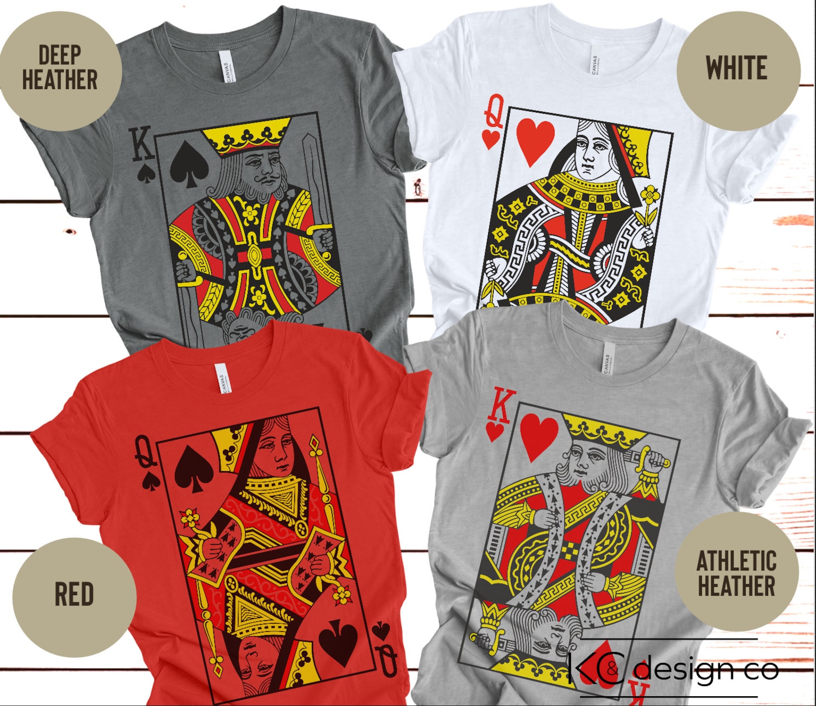 Group Halloween T-shirts, Matching Playing Cards Shirts, Deck of Cards ...