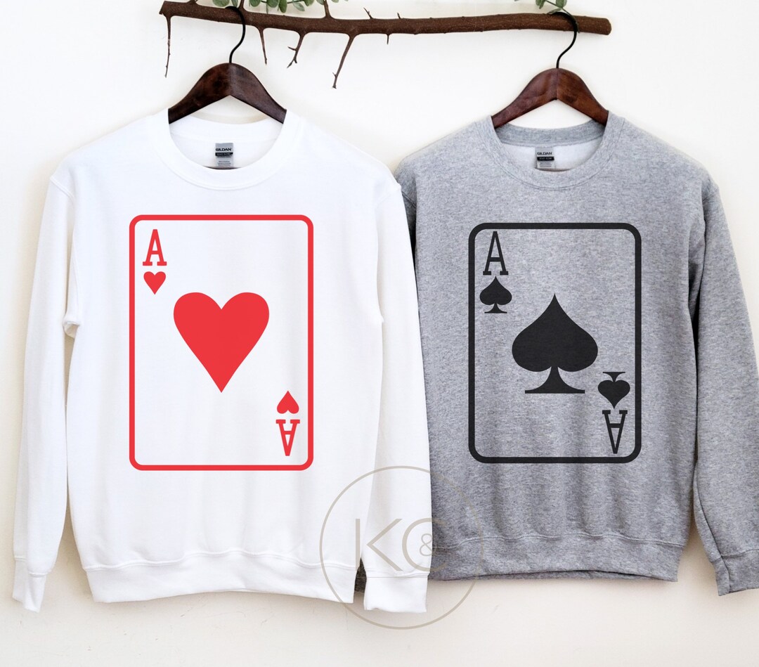 Aces Graphic Sweatshirt | Playing Cards Crewneck | Gift for Poker ...