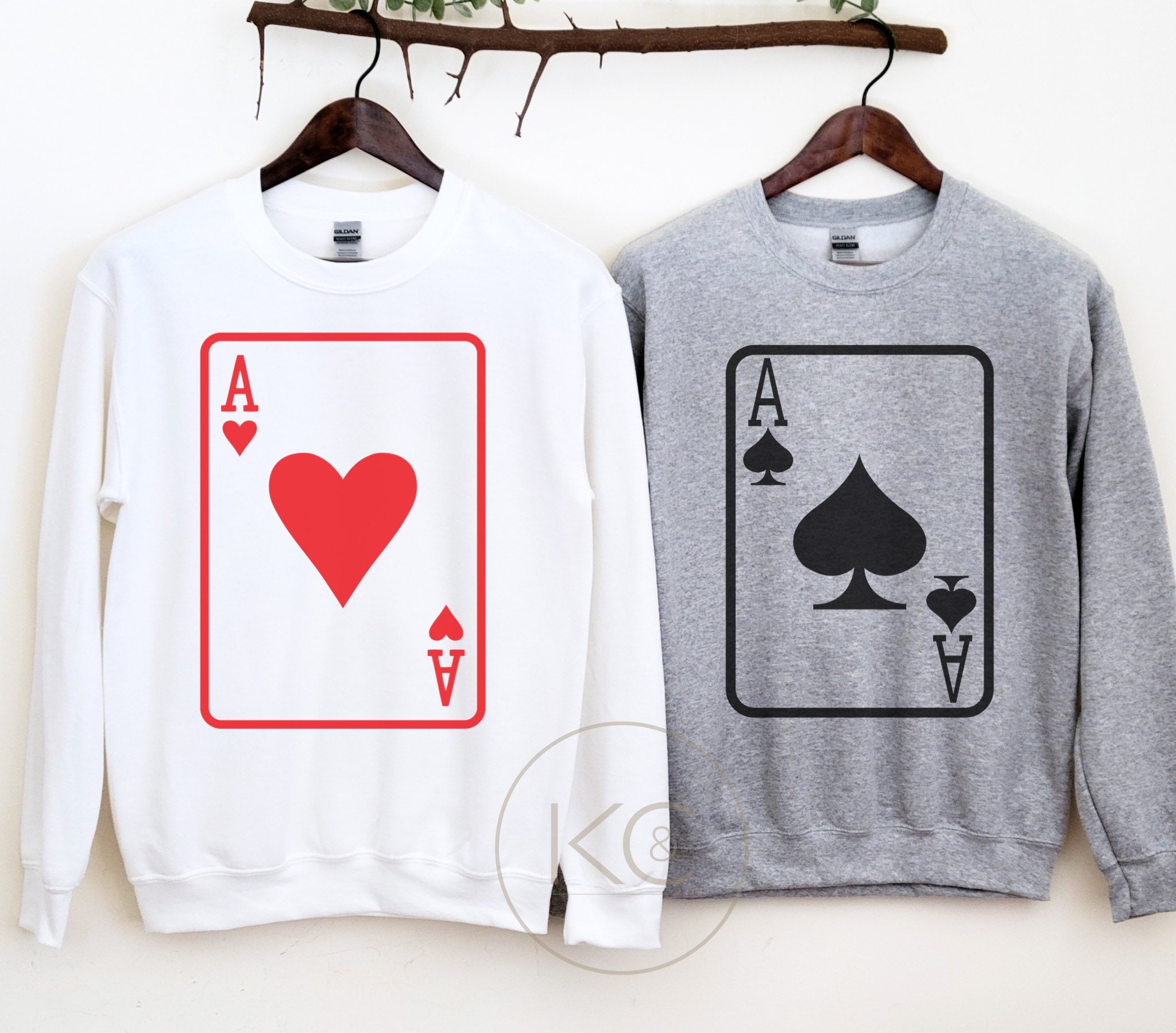 Aces Graphic Sweatshirt Playing Cards Crewneck Gift for - Etsy