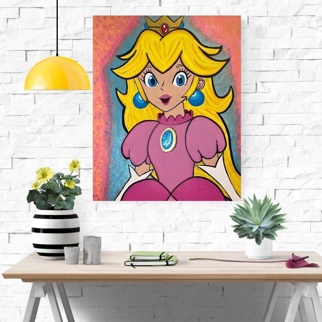 Princess Peach Print - Etsy