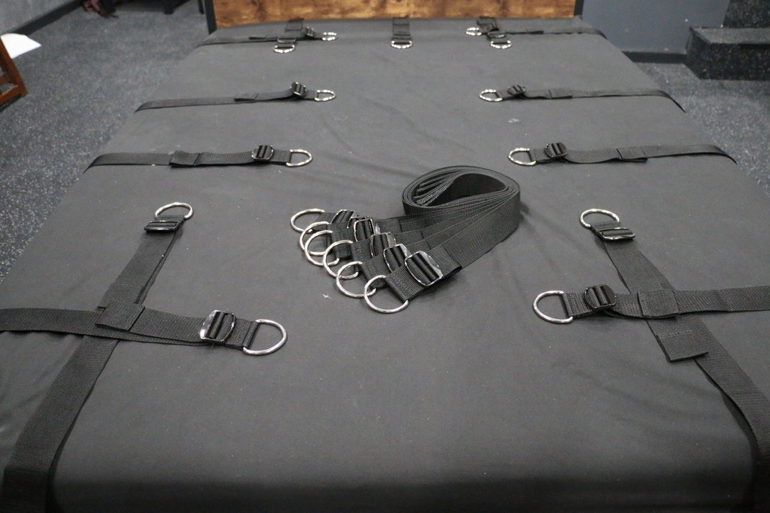 14-piece Premium BDSM Bondage Bed Straps (metal Buckles) - Etsy