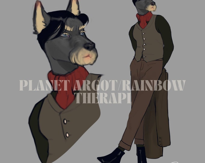 Furry Adopt Digital Download Furry Canine Adoptable Furry Adopt Fursona ...