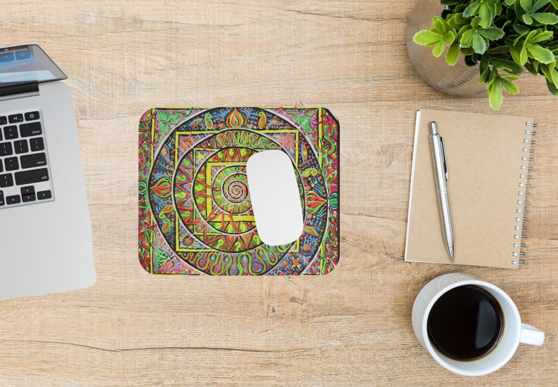 Mandala Mouse Pad – Artwork – 20x24 Cm Gaming, Office Desk Decor ...