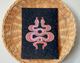 Psychedelic Space Trippy Art Print - Etsy