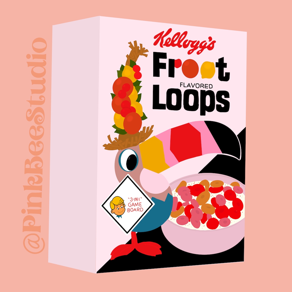 Vintage Froot Loops Print Retro Style Cereal Art Print | Etsy