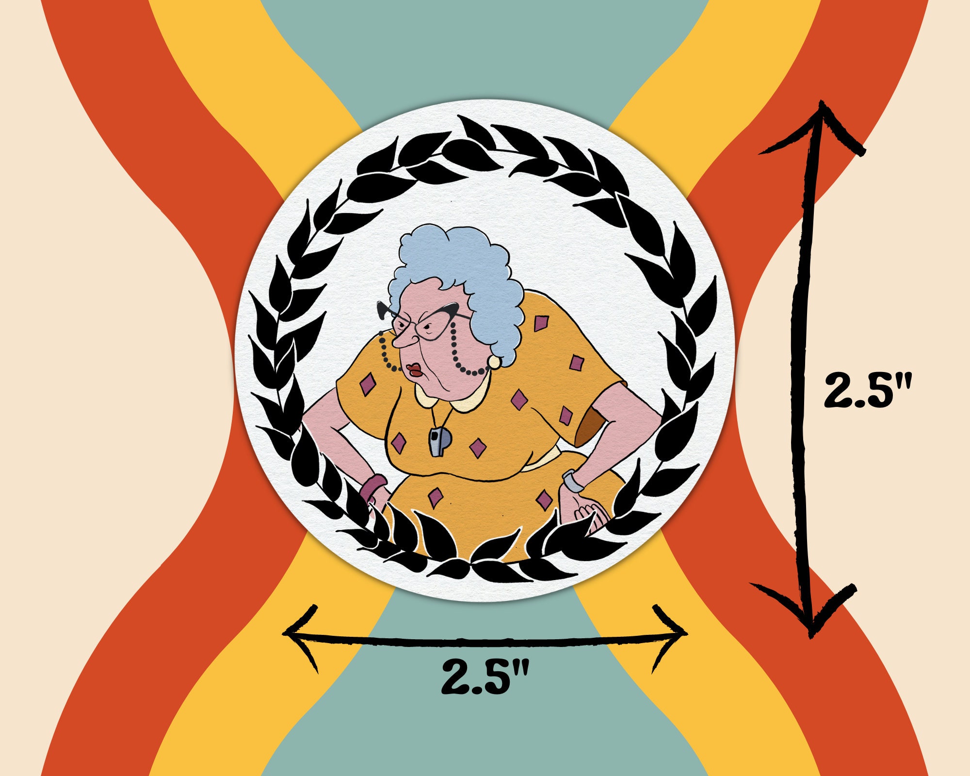 Miss Finster Silhouette Sticker Recess Sticker 90s Cartoon - Etsy