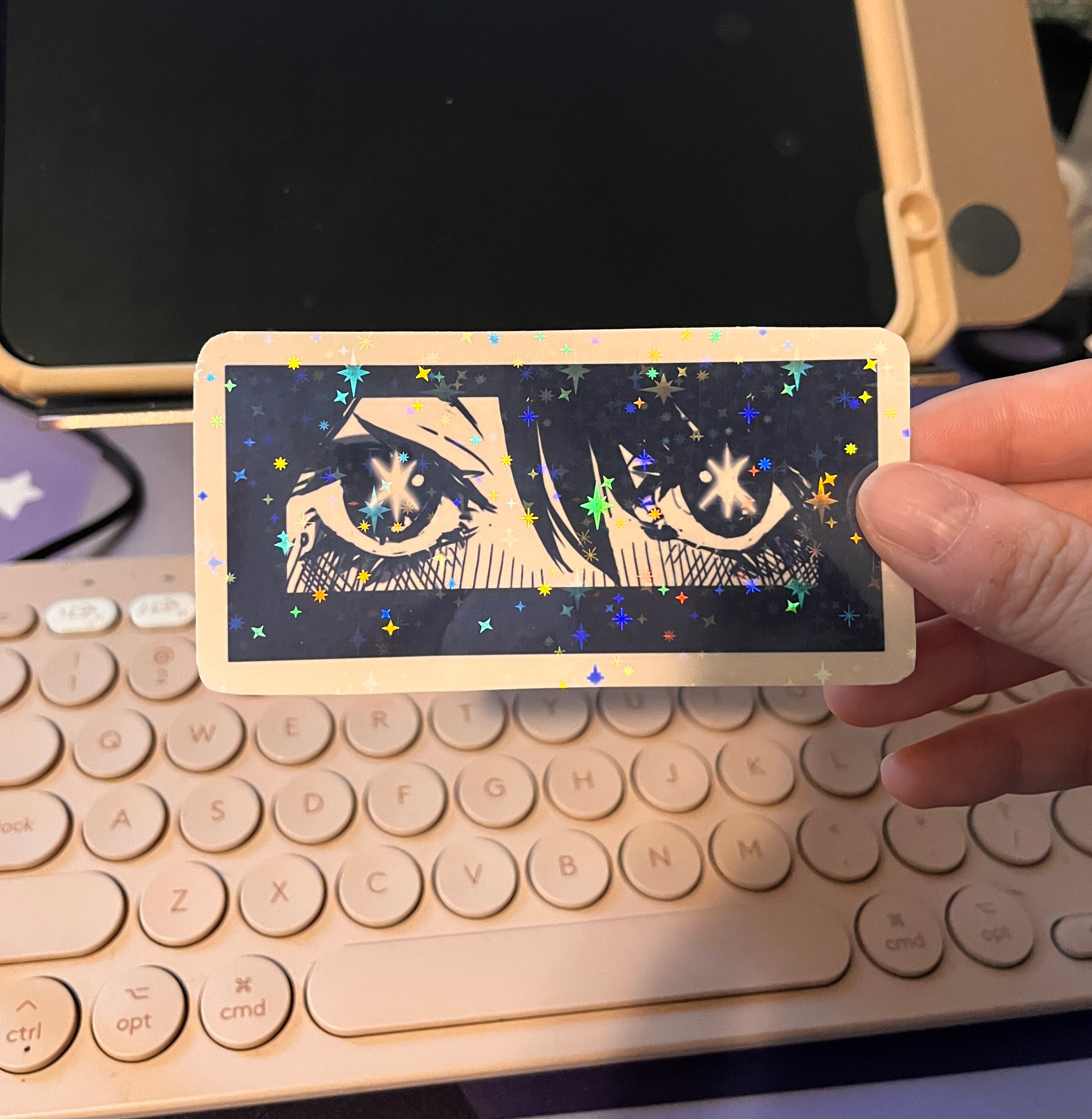 Oshi No Ko Fanart Sticker Holographic Anime Style Stickers - Etsy
