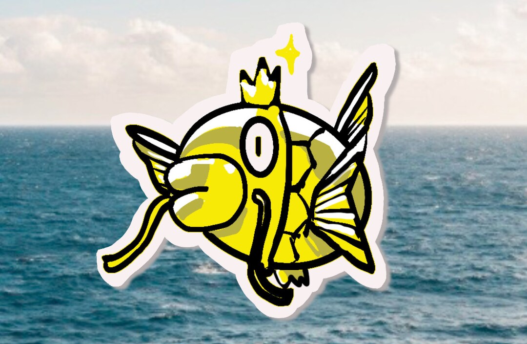 Golden Magikarp shiny Pokemon Sticker - Etsy