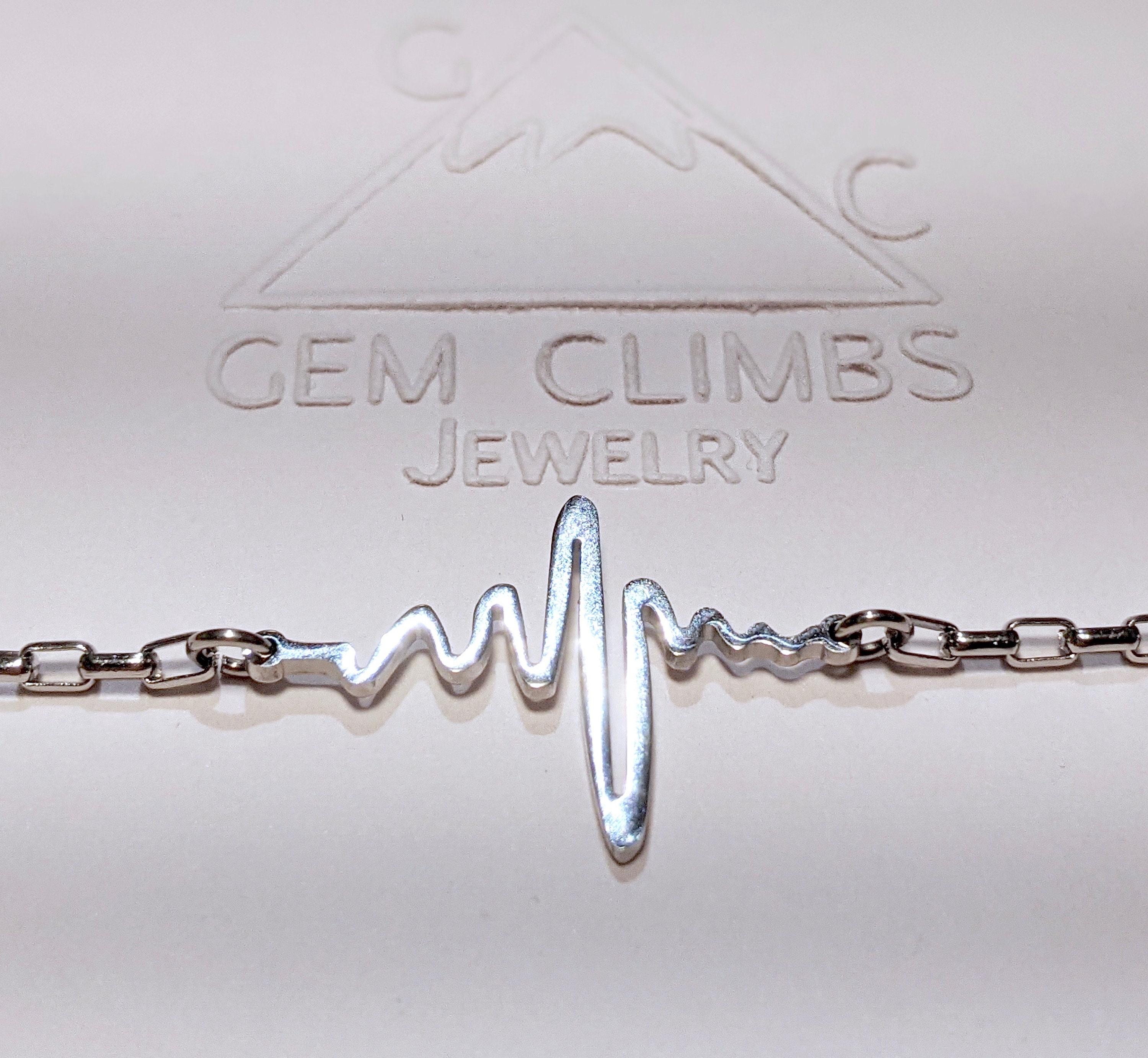 Stainless Steel EKG Necklace, ECG, Medical Student, Nurse, Gift, Heart ...