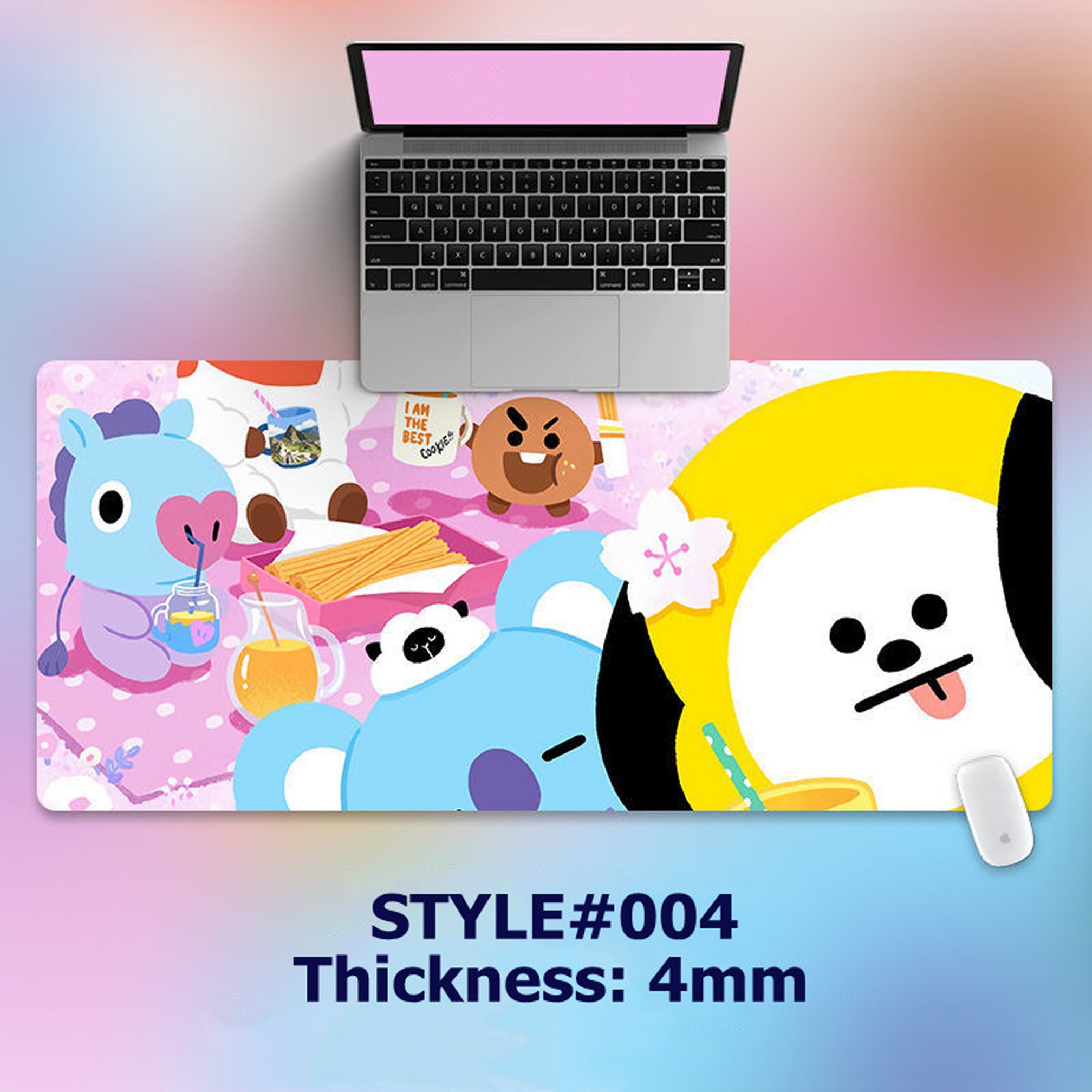 Mouse Pad Desk Mats Cute Kawaii Computer Mat Large Long - Etsy