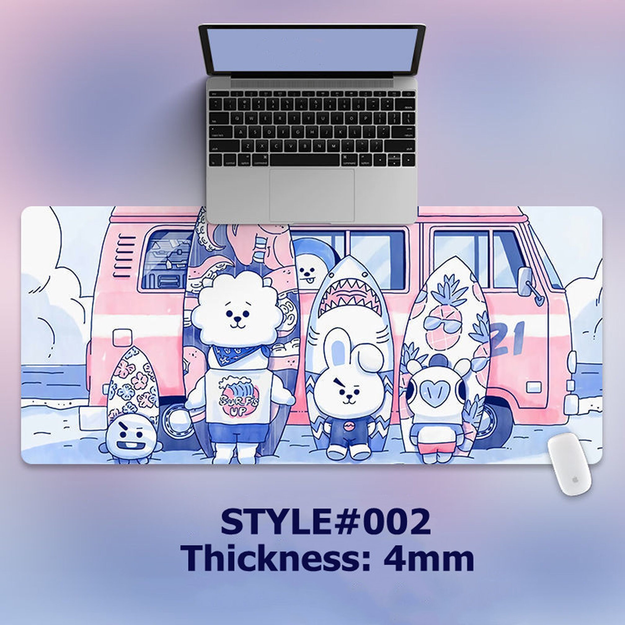 Mouse Pad Desk Mats Cute Kawaii Computer Mat Large Long - Etsy