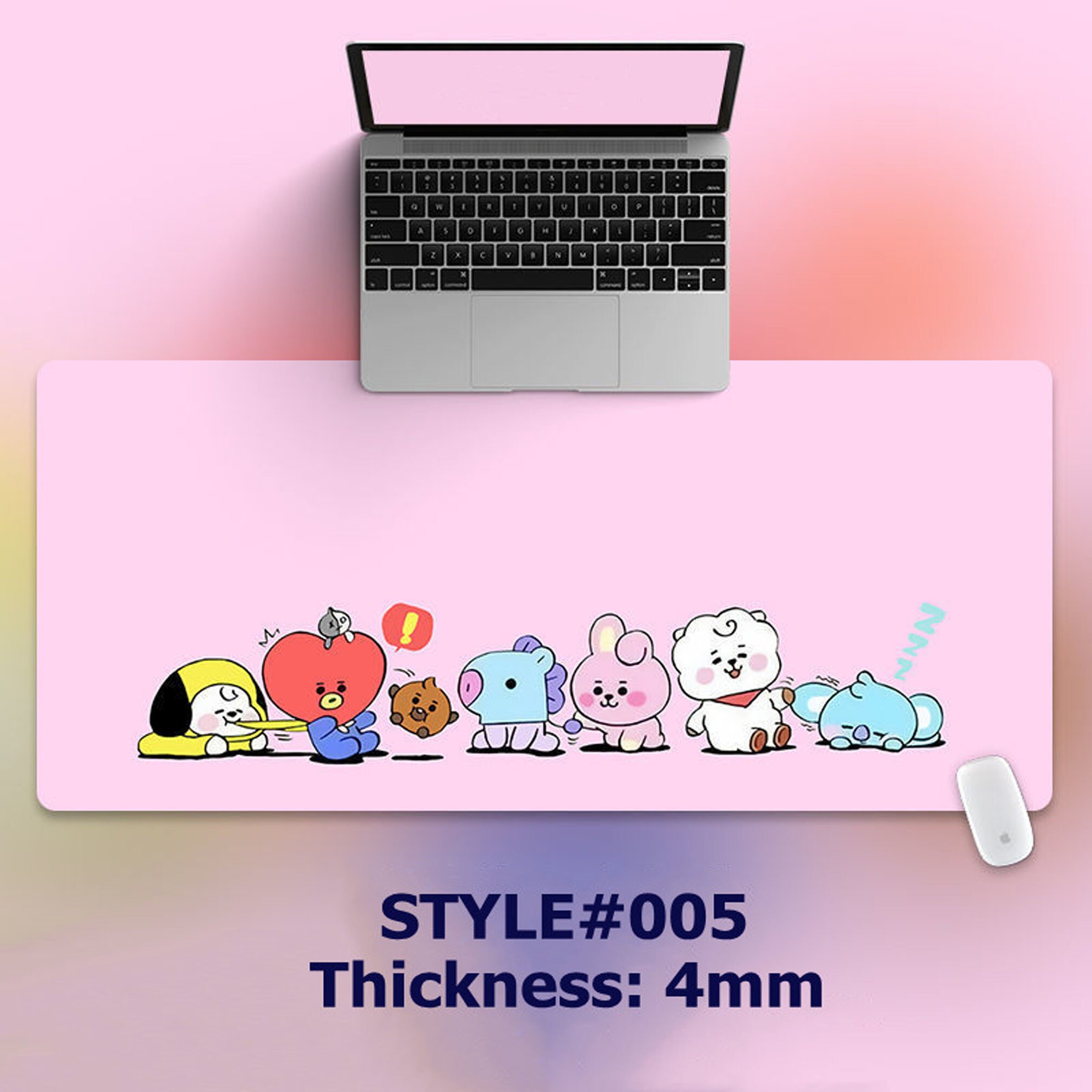 Mouse Pad Desk Mats Cute Kawaii Computer Mat Large Long - Etsy