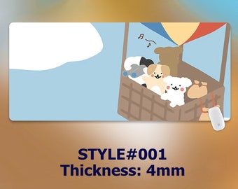 Deskmat Large Mouse Pad Cute Gaming Desk Pad Kawaii Keyboard - Etsy