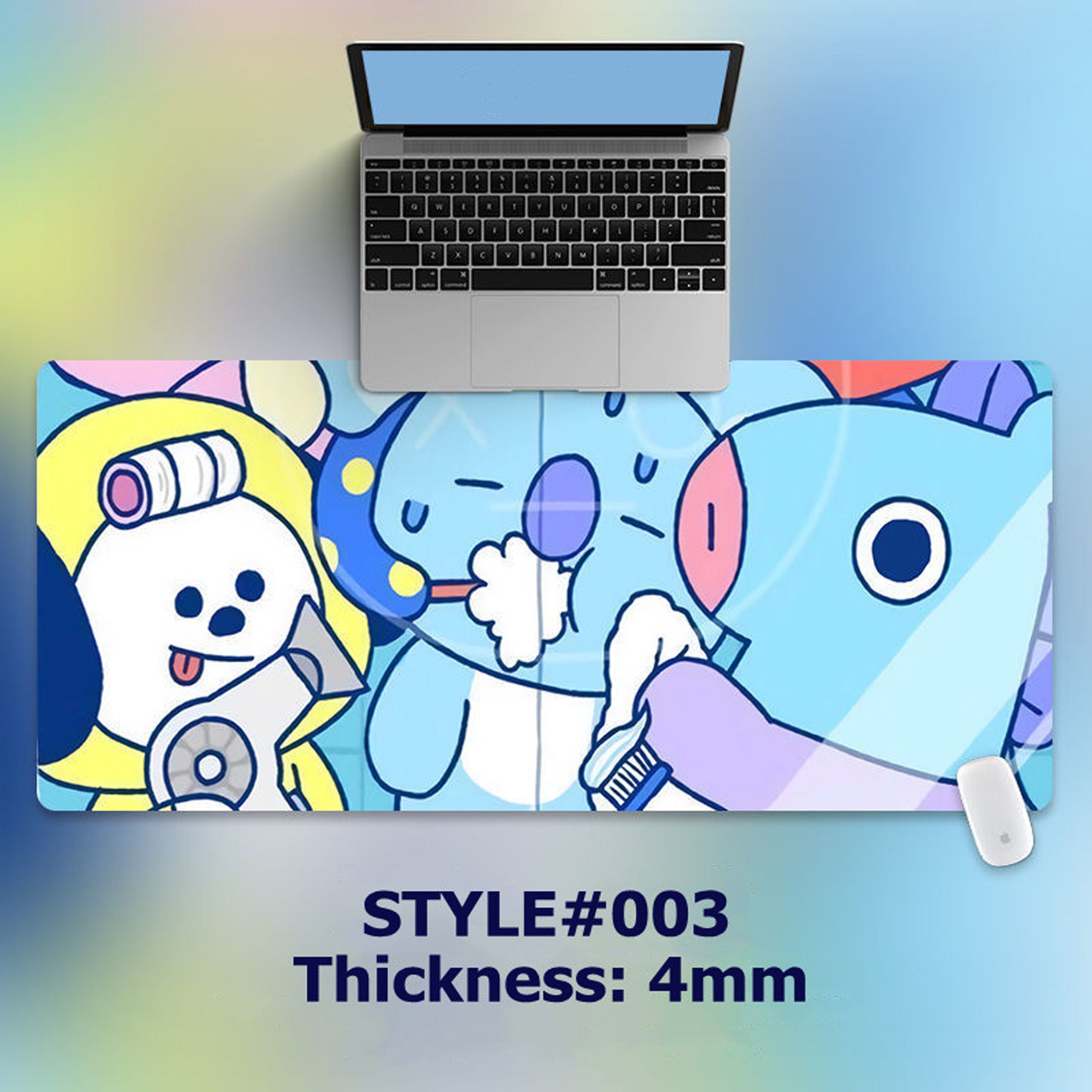 Mouse Pad Desk Mats Cute Kawaii Computer Mat Large Long - Etsy