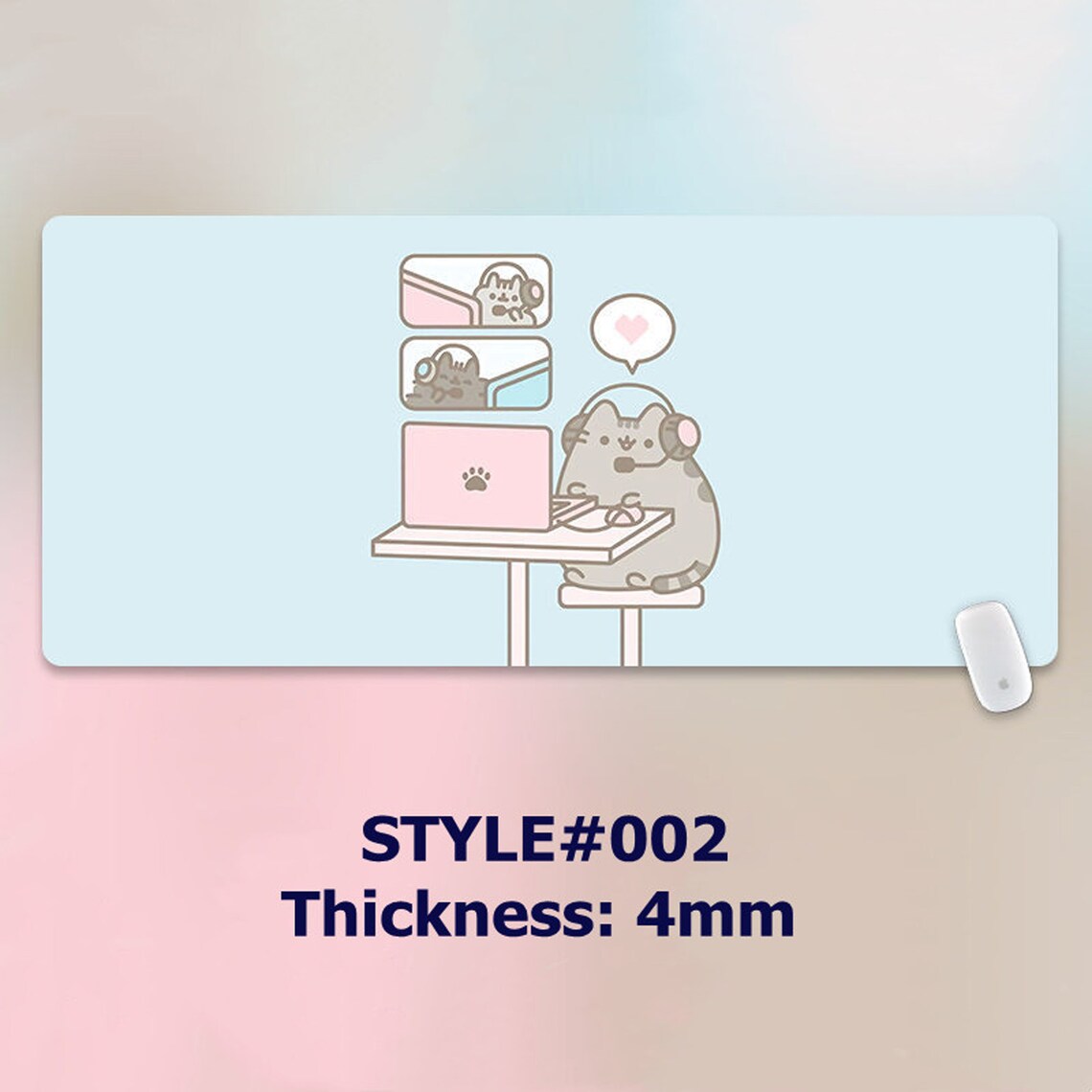 Deskmat Large Mouse Pad Cute Gaming Desk Pad Kawaii Keyboard - Etsy