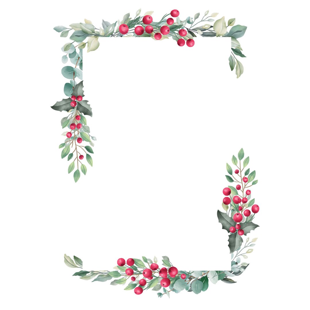 Christmas Frame Clipart, Christmas Frame Clipart, Christmas Border PNG ...