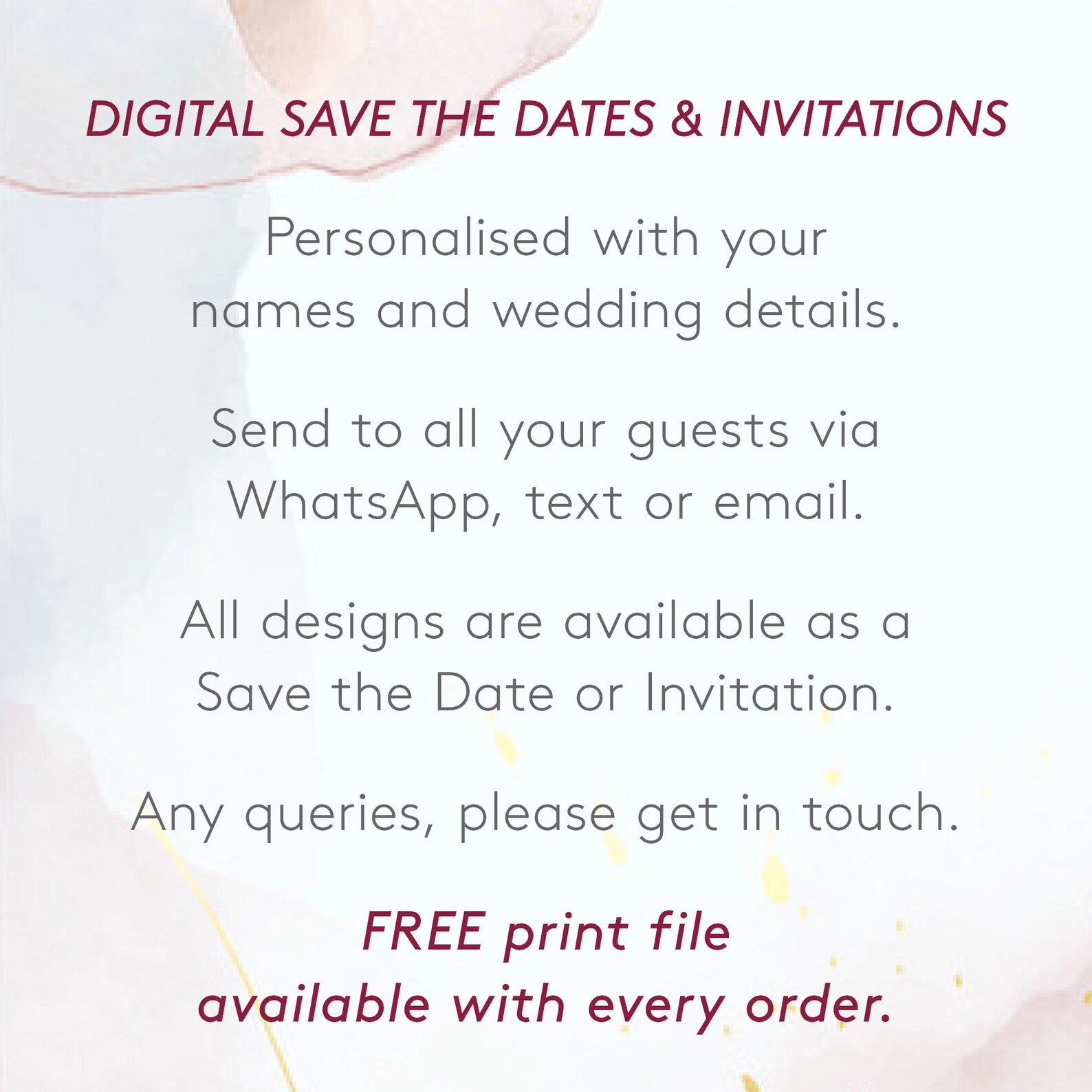 Personalised Digital Calendar Save the Date Save the Evening - Etsy