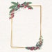 Gold Christmas Frame Clipart: DIY Christmas Crafts (digital Download ...