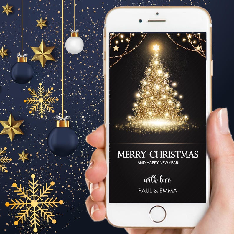 Personalised Digital Christmas Card: Festive Greeting E-card (send via ...