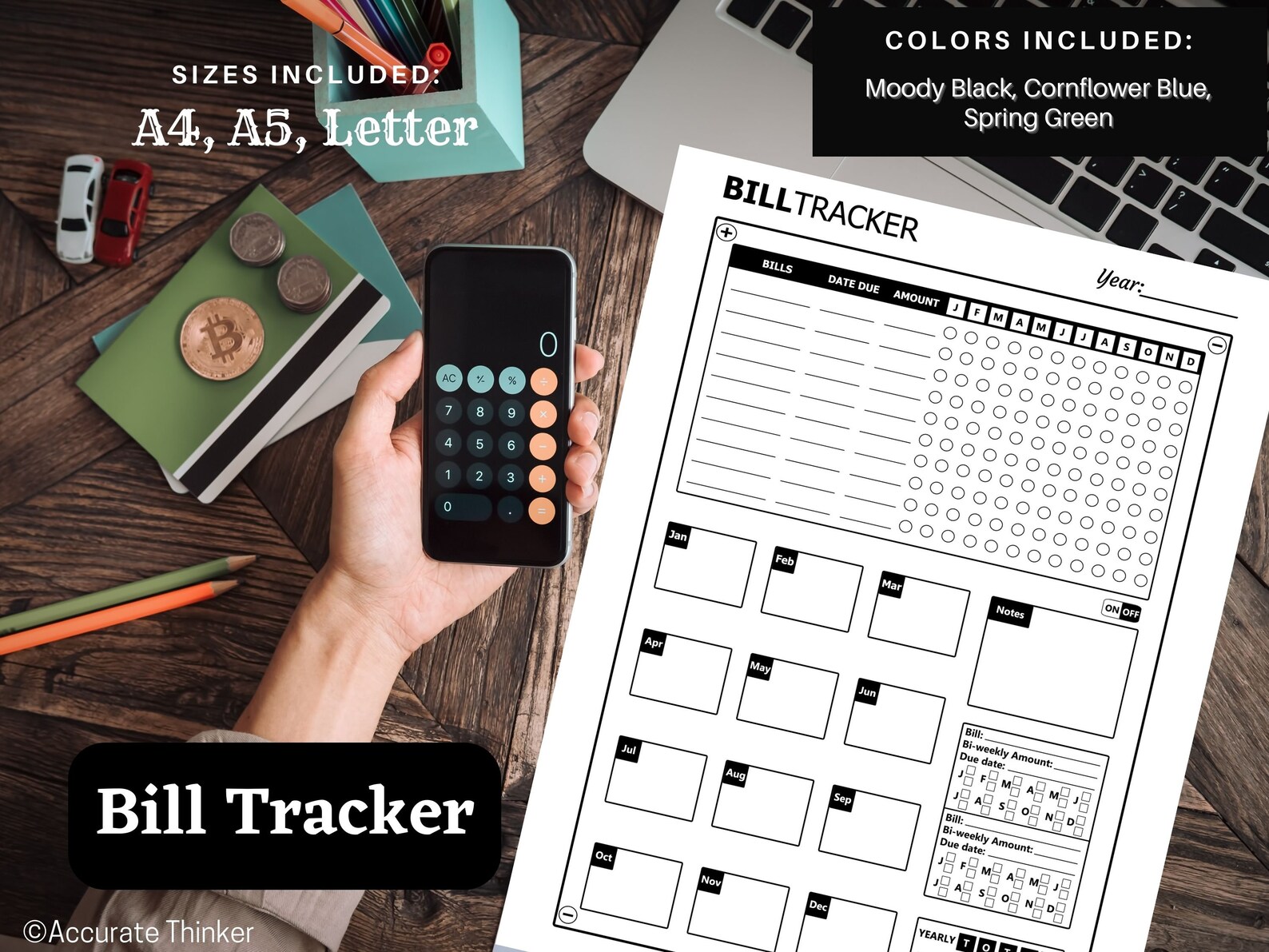 Bill Tracker Bill Payment Tracker Bills Tracker Bill Tracker Template ...