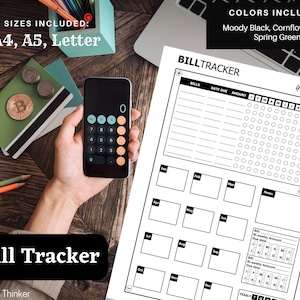 Bill Tracker | Bill Payment Tracker | Bills Tracker | Bill Tracker ...