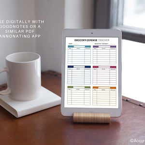 Grocery Expense Tracker | Grocery Tracker | Grocery Expense Log ...