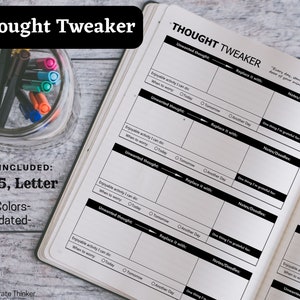 Thought Tweaker | Thought Log | Brain Dump | Thought Tracker | Reframe ...