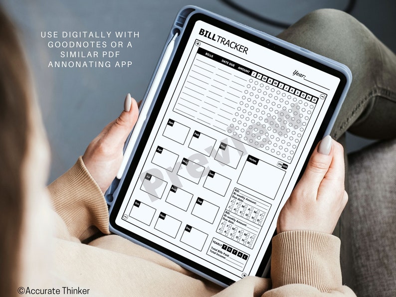 Bill Payment Tracker Printable | Monthly Bills Organizer PDF | Payment ...