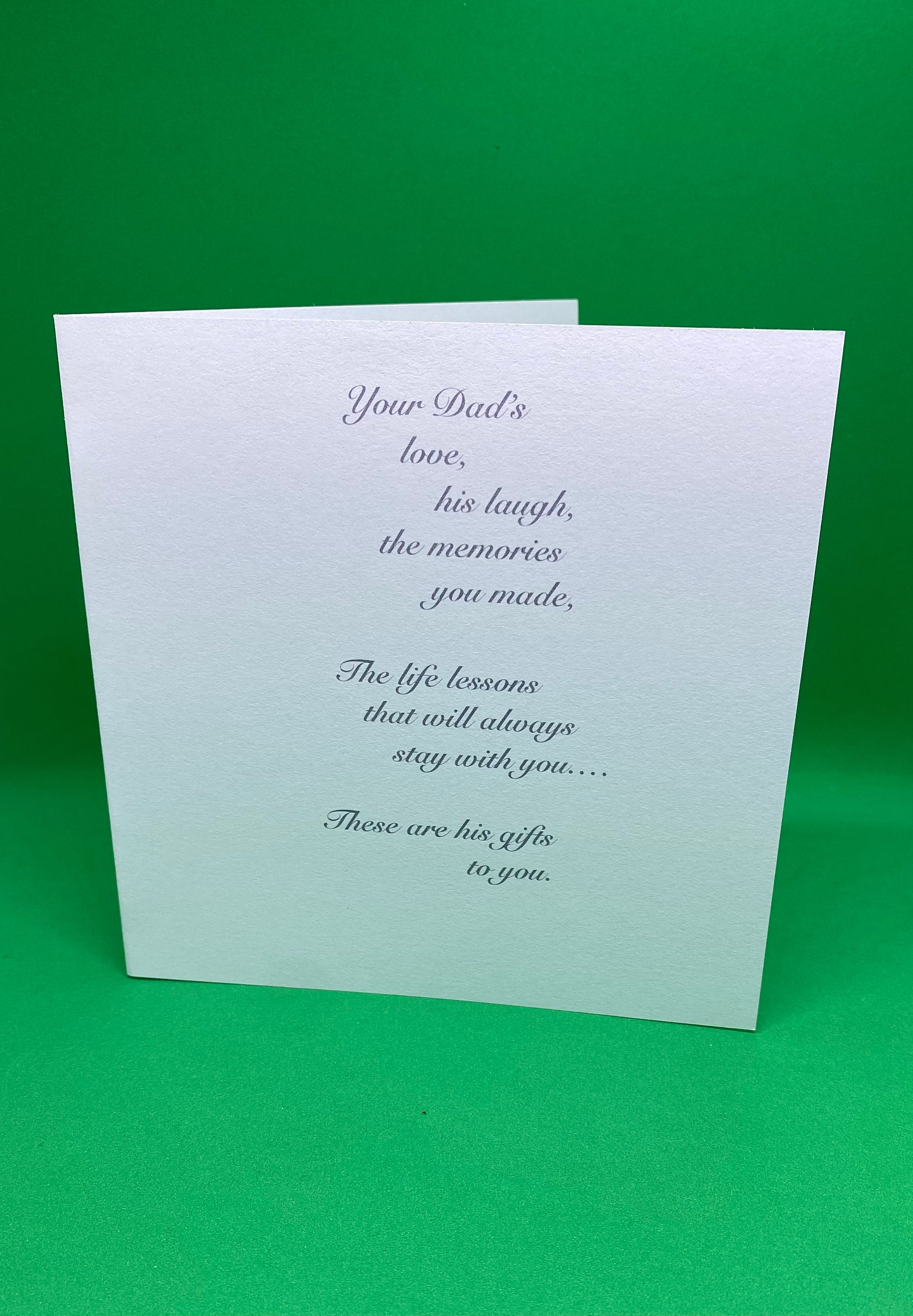 Sympathy Card- Dad - Etsy UK