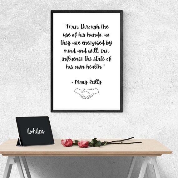 Occupational Therapy Quote Wall Art Mary Reilly OT Quote | Etsy
