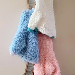 Custom Handmade Outfit by Me. Curly Faux Lambs Wool. Available in Two ...