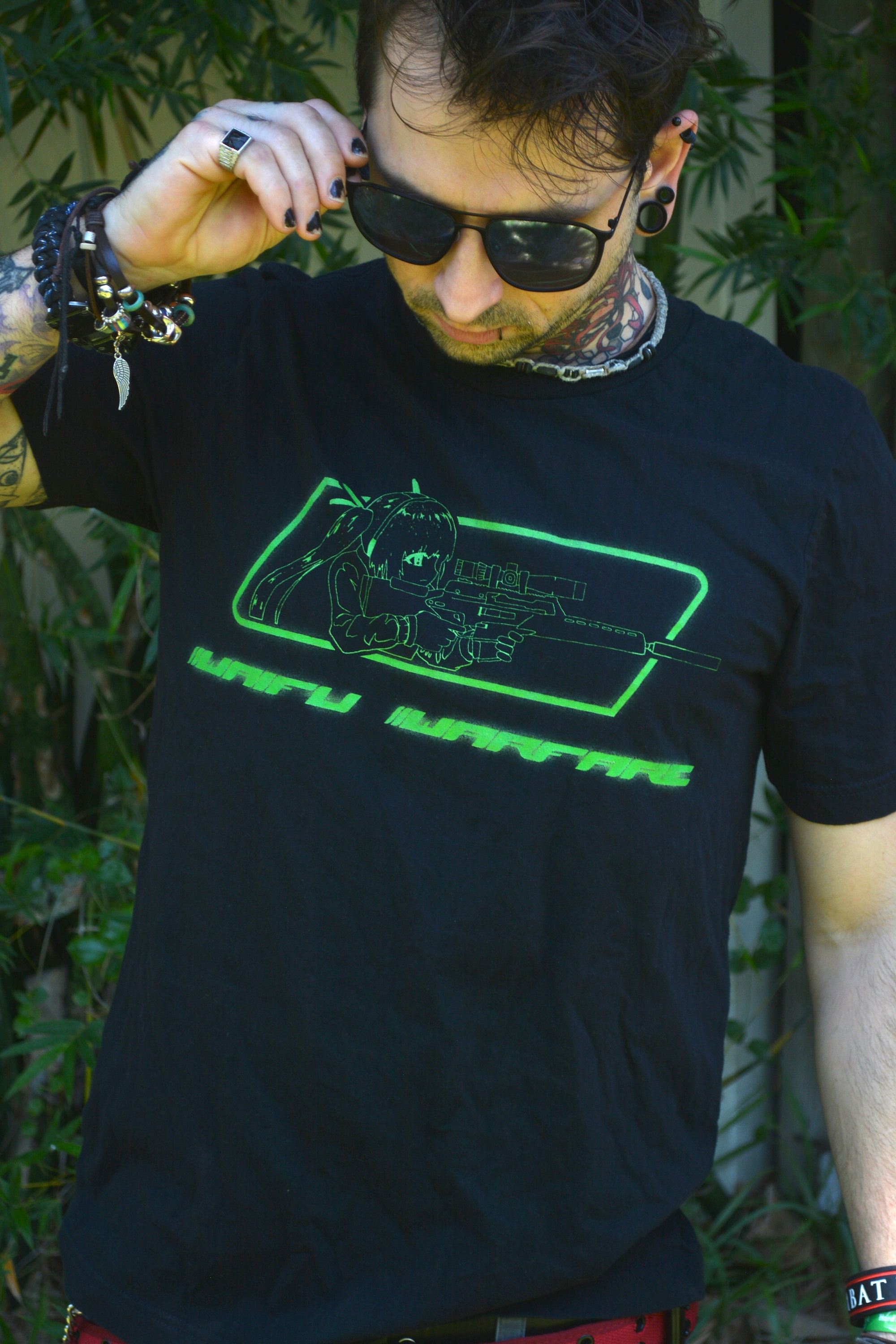 Y2K Anime Girl Sniper Graphic Tee - Etsy