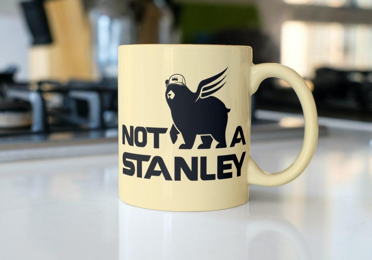Not a Stanley PNG SVG Stanley Silhouette for Cricut Stanley Logo ...