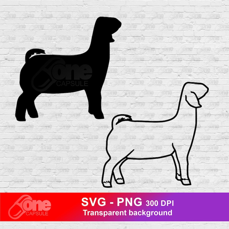 Show Goat Silhouette | SVG, PNG Files (digital Download) - Etsy