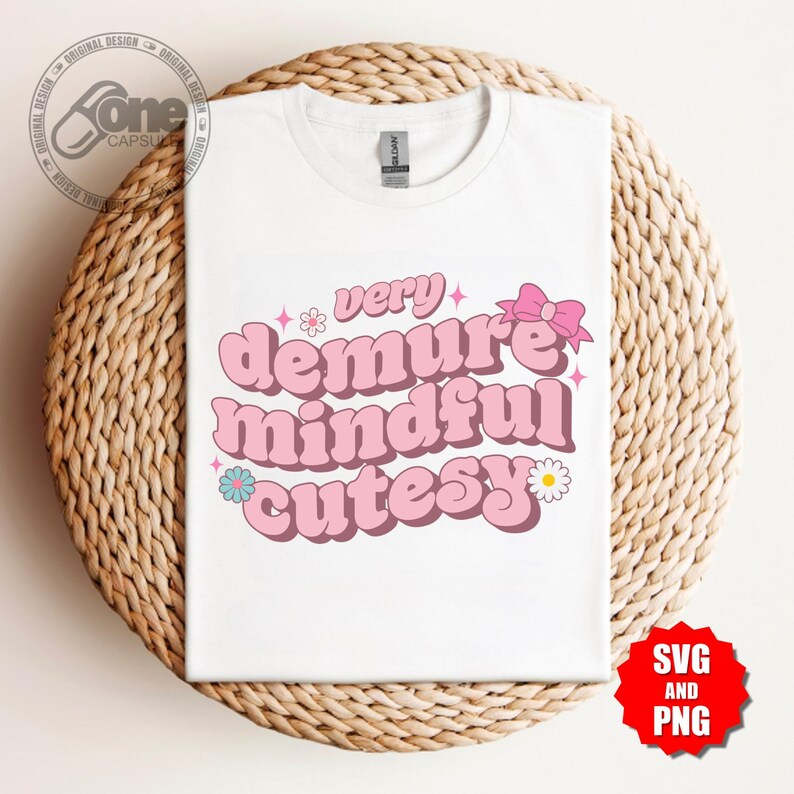 Very Demure Mindful Cutesy Svg Png Cute Silhouette for Cricut Very ...