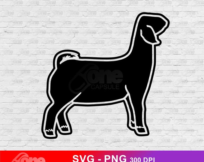 Goat SVG, Goat Silhouette, Boer Goat SVG, Show Goat SVG, Boer Goat Cricut, Show Goat Clipart ...