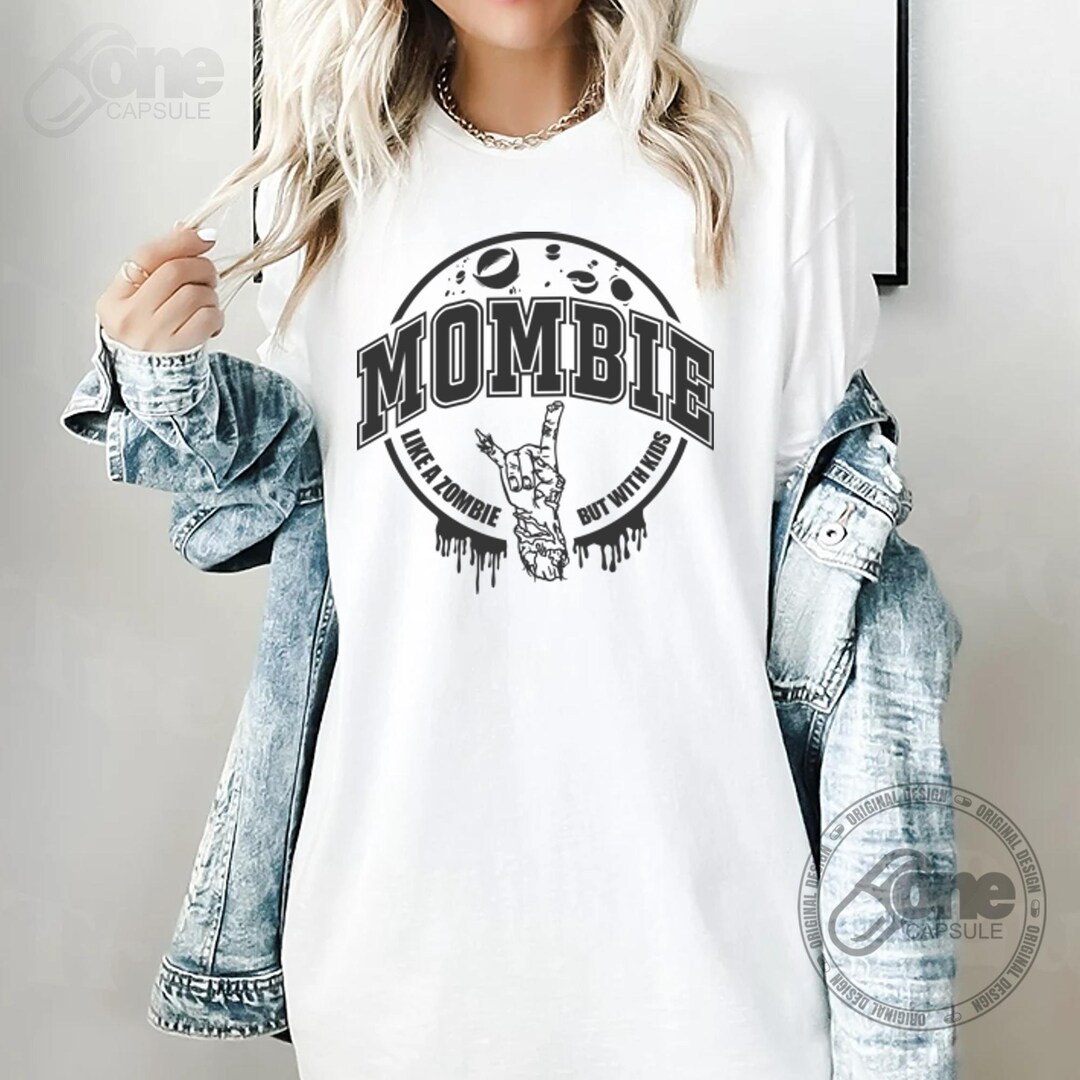 Mombie Svg Png Mombie Like a Zombie but With Kids Momster Silhouette ...
