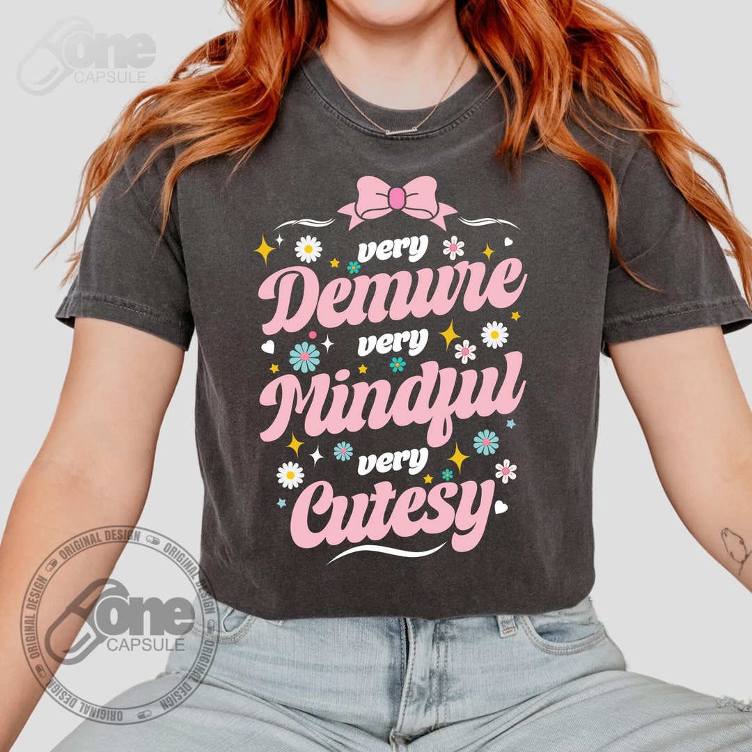 Demure Mindful Cutesy Svg Png – Cricut Silhouette (digital File) - Etsy