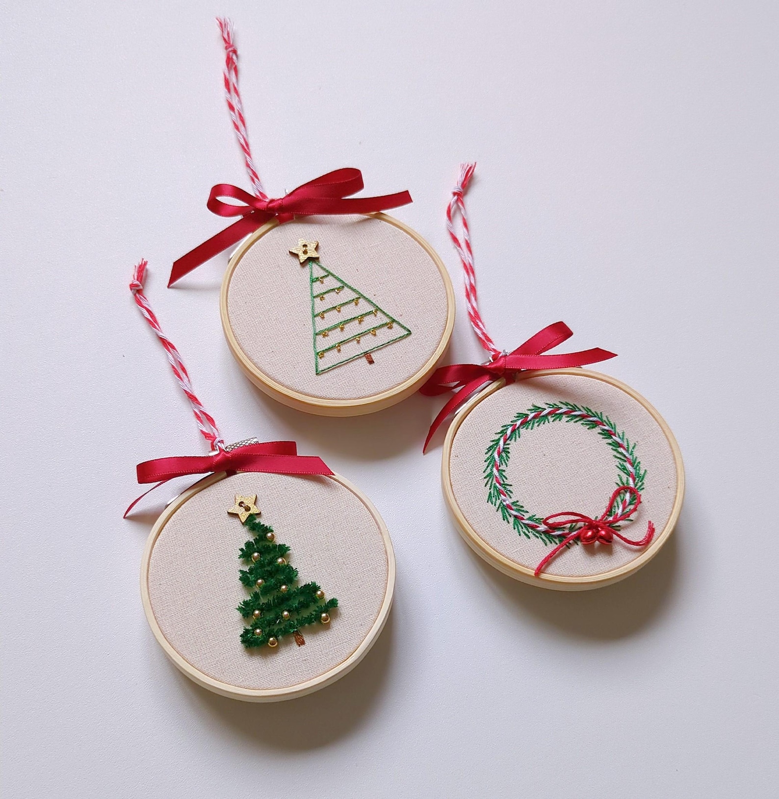 Christmas Tree Ornament Embroidery Pattern Bundle PDF Download - Etsy UK