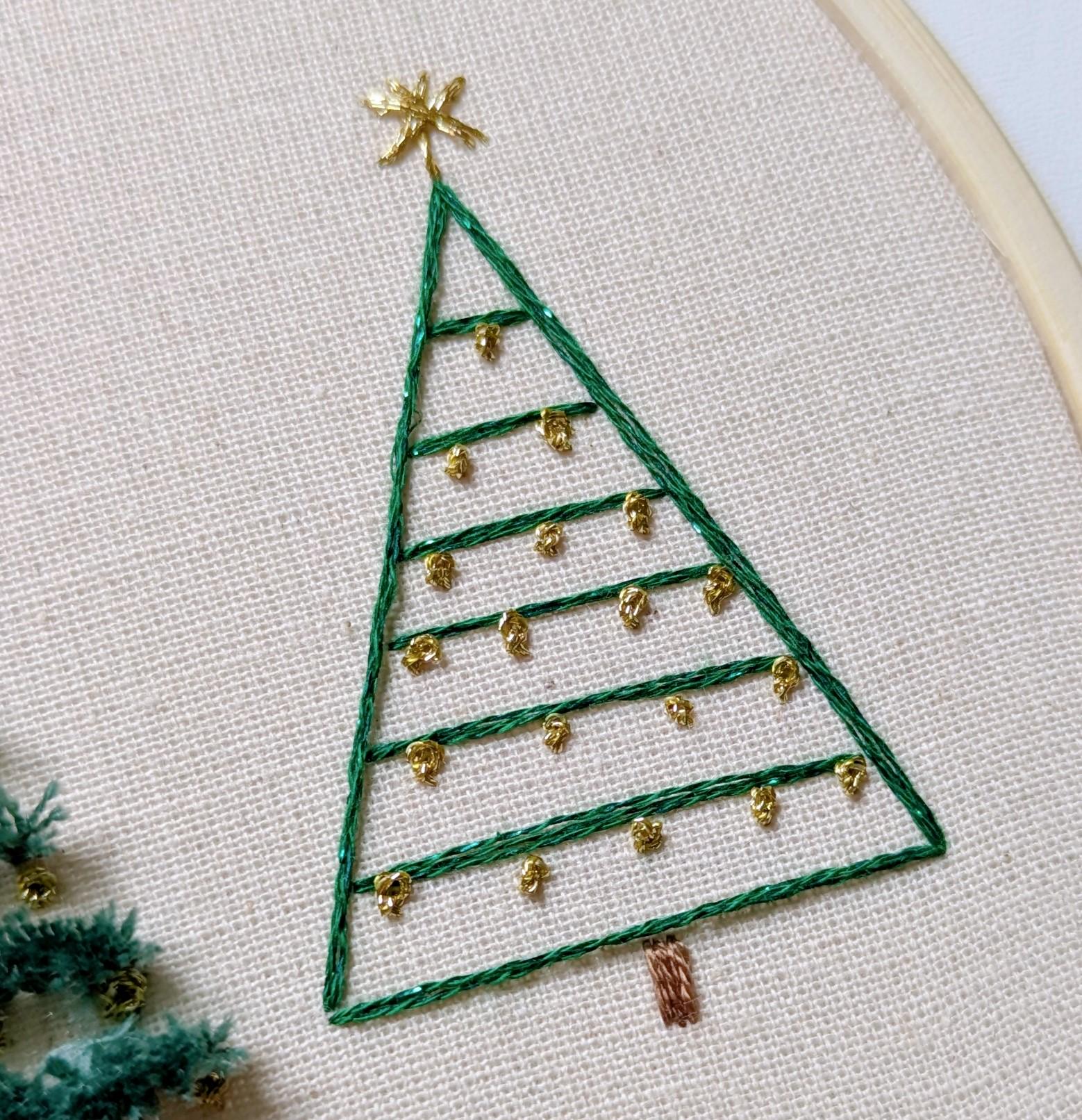 Christmas Trees Embroidery Pattern PDF Download, Hand Embroidery ...