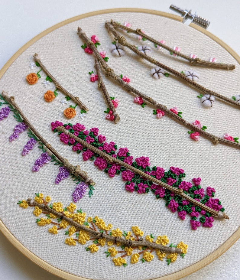 Tree Branch Stitch Sampler Embroidery Pattern PDF Download - Etsy