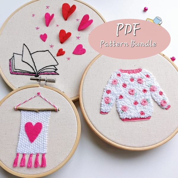 Valentine Embroidery - Etsy